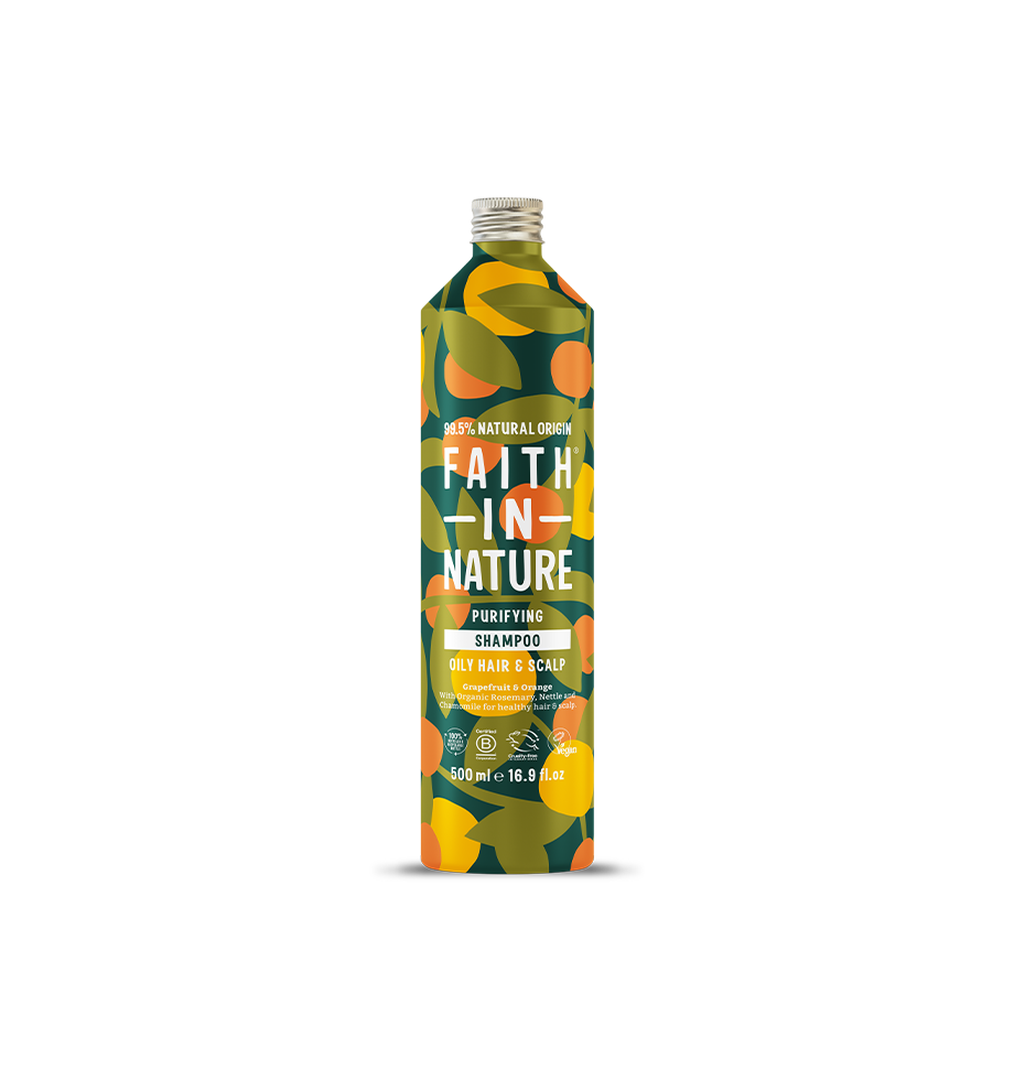 Grapefruit & Orange Shampoo | 500ml Metal Bottle | Faith In Nature