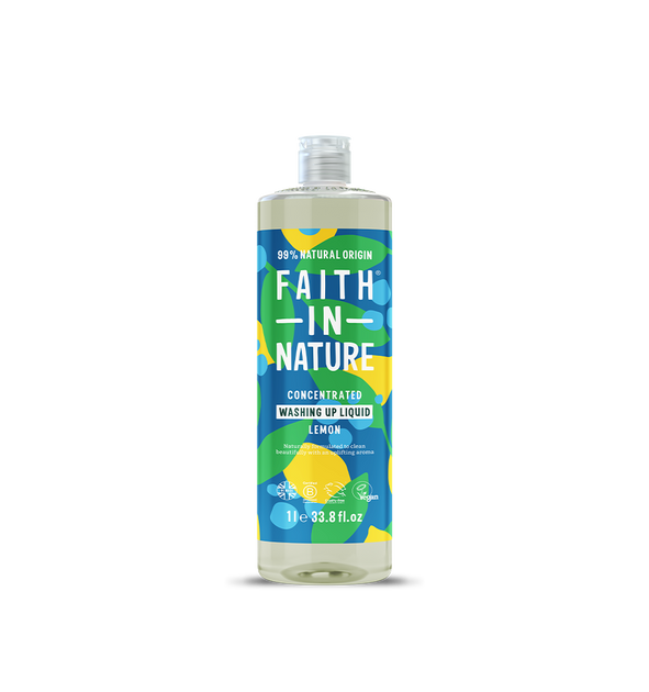 Natural Lemon Washing Up Liquid | 1L | Faith In Nature