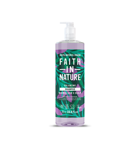1L Lavender & Geranium Natural Shampoo | Faith In Nature